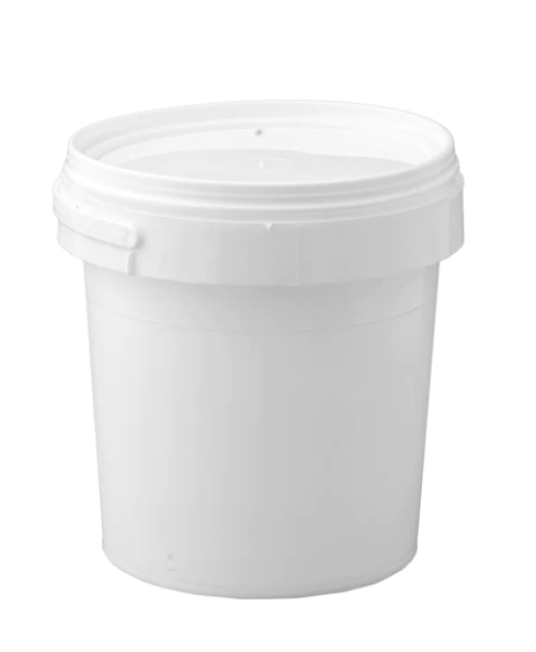 5kg White Plastic Pail with Lid | Ottawa Beekeeping Supplies