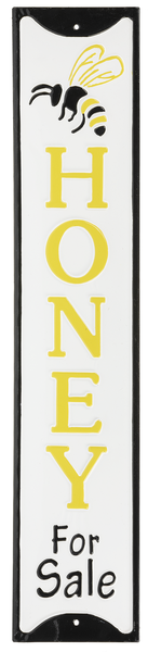Vertical Enamel "Honey for Sale" Sign Wall Decor | Ottawa Beekeeping ...